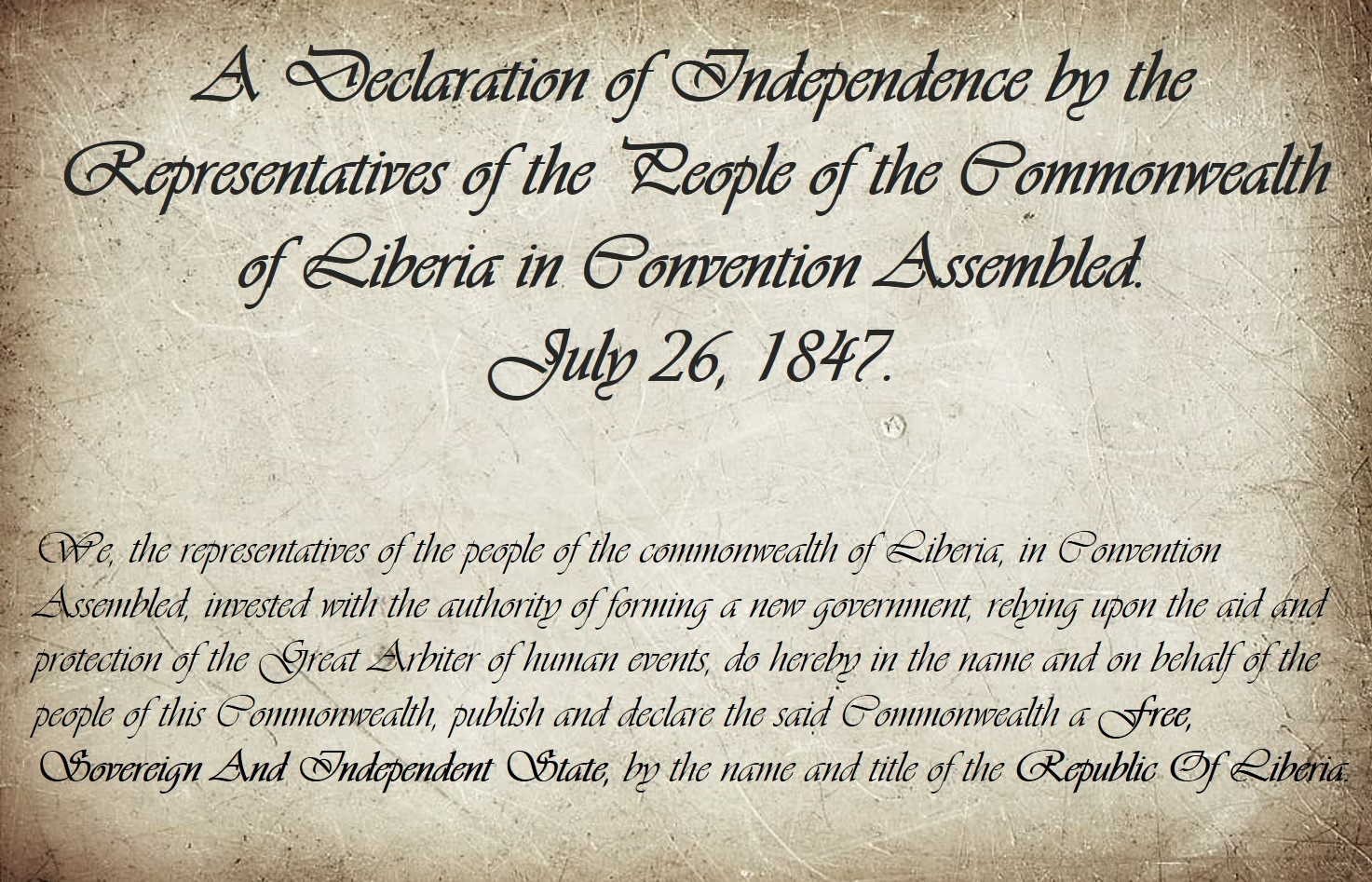 The March to Independence » Dukaw :: LiberiaInfo